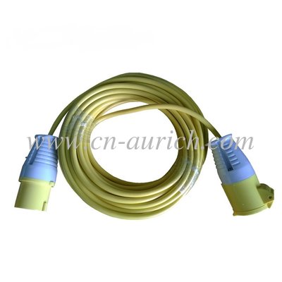 Power cables with CEE 16A/32A industrial plug and socket