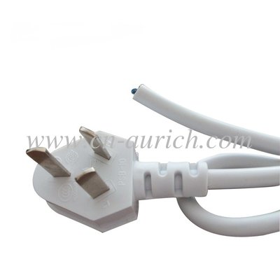 CCC approval Chinese power cord with white flexible cables 10A 250V