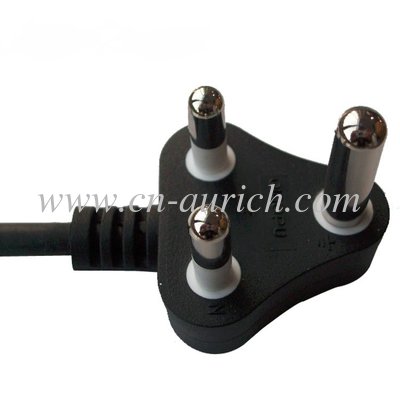 AC power cords with 6amp Indian plug, 16amp Indian plug, South Africa power cord