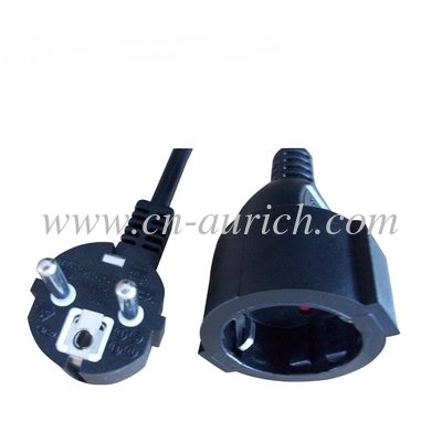 European German type extension cord, Schuko power cord plug