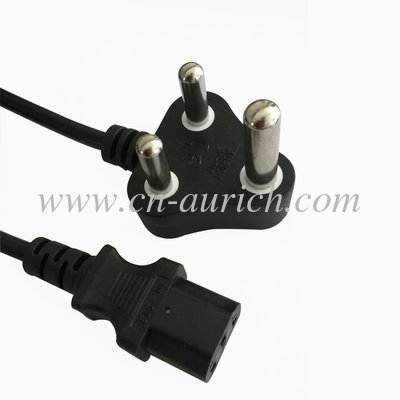 South African flexible power cord cables, SABS approved power cord plug