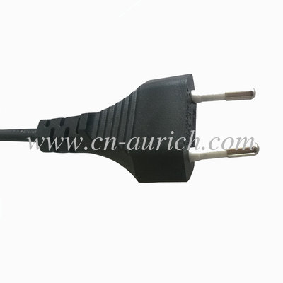 European 16A 2 Pin Power Cord Plug CEE 7/17, VDE Approved Power Cables