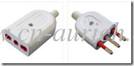 Italian AC extension cords with 10A/16A 250V plug and socket