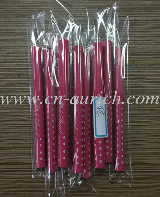 Pink angel series automatic eyebrow pencil, custom made makeup pencil OEM