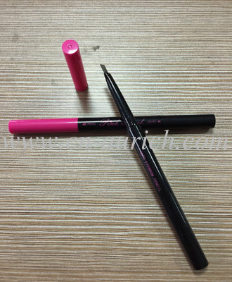 OEM double brush eyebrow pencil, automatic eyebrow pencil with eyebrow brush