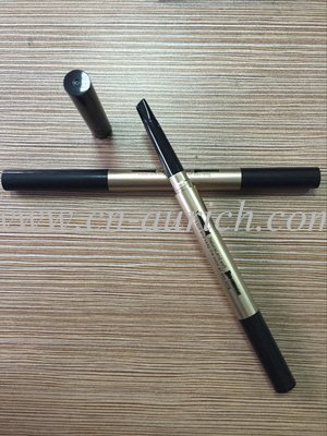 Custom colour spray painted eyebrow pencil with eyebrow brush