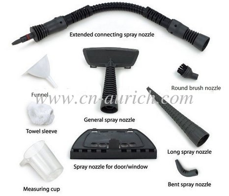 Multifunctional portable mini steam cleaner with different accessories