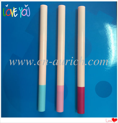 OEM customized color 10x140mm plastic double head eyebrow pencil with different nib