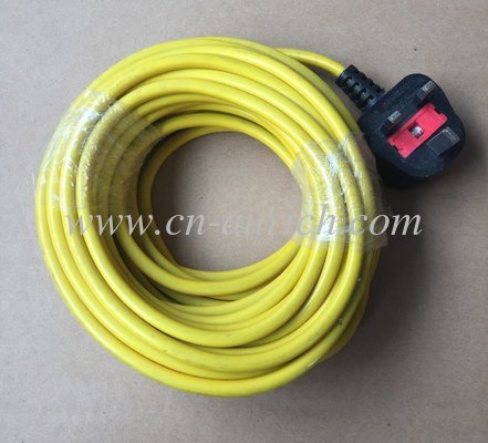 BS UK safe fuse plug with long power cord cable for outdoor use