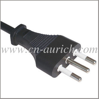 IMQ certified Italian power cord with 3-pin plug, AC power cables