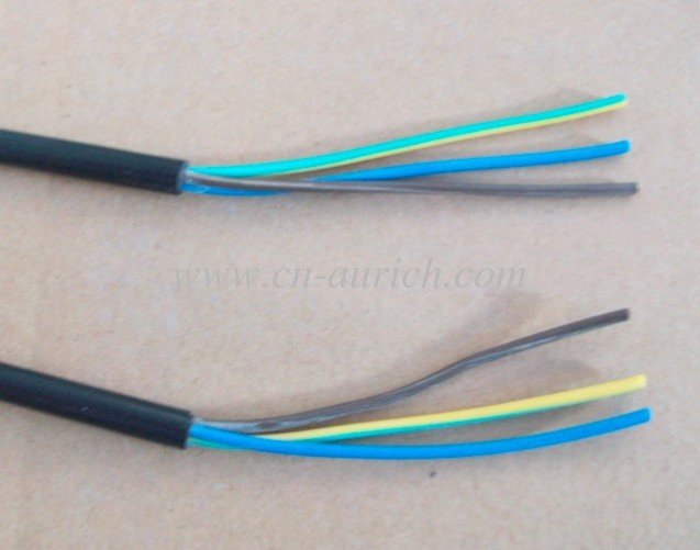 VDE flexible cords PVC insulated power cables H05VV-F 3x0.5/3x0.75/3x1.0/3x1.5/3x2.5mm2