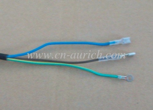 Power cord cables with 187/250 terminals and ring terminal