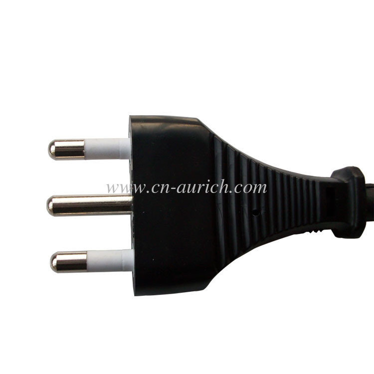 Italy 16A 250V power cord plug with IMQ Italian approval