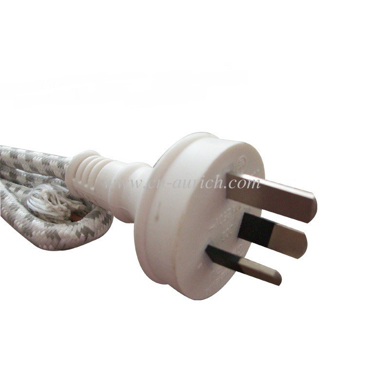 Australian power cables, Cotton braided power cable, steam iron input power supply cord