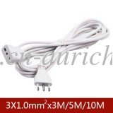 Italian AC extension cords with 10A/16A 250V plug and socket