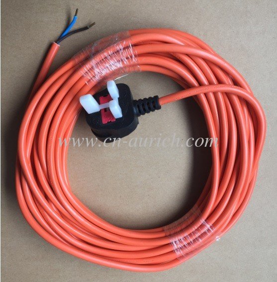 BS UK safe fuse plug with long power cord cable for outdoor use