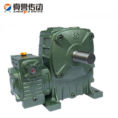 Blue Silver Worm Gear Speed Reducer , Machine Parts Worm Reduction Gear Box