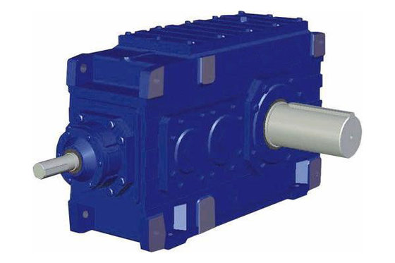 Industrial 90 Degree Heavy Duty Gearbox / Helical Gear Boxes With Cooling Fan