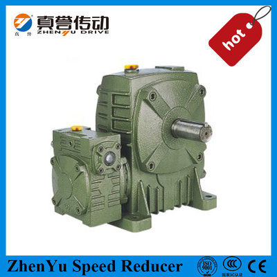 Blue Silver Worm Gear Speed Reducer , Machine Parts Worm Reduction Gear Box