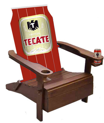 China Made Beer Cans Shaped Adirondack Chair