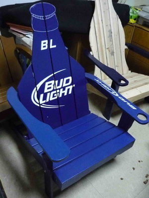 China Made Beer Bottle Shaped Adirondack Chair