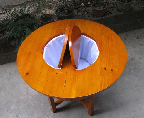 China LFurniture Wood Table with Ice Box-17