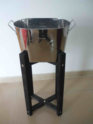 China LFurniture Wooden Frame Metal Ice Bucket-10