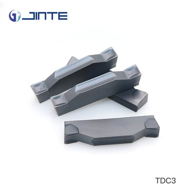 TP822 Grade Parting And Grooving Inserts , TDC3 Light Cutting Parting Tool Inserts