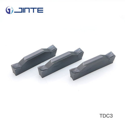 TP822 Grade Parting And Grooving Inserts , TDC3 Light Cutting Parting Tool Inserts
