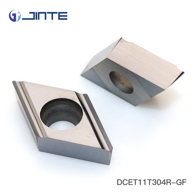 Precision Uncoated Carbide Cermet Inserts Turning Indexable Tools DCMT11T304R