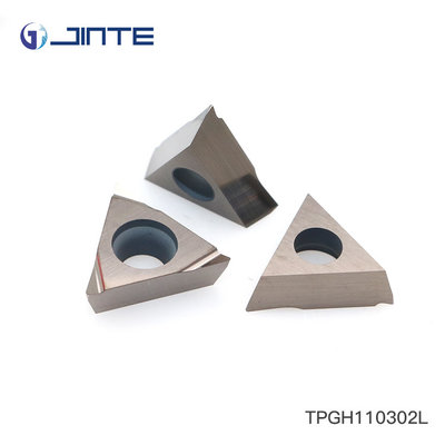 Stability Uncoated Boring Insert , Cermet Carbide Lathe Inserts TPGH110302L