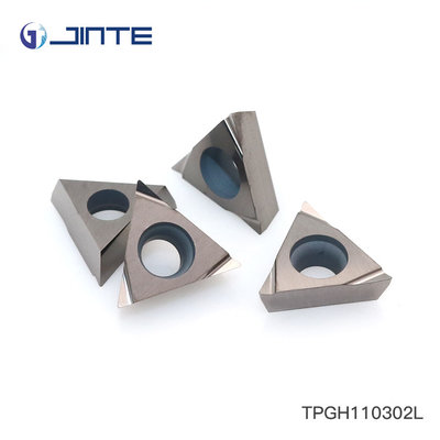 Stability Uncoated Boring Insert , Cermet Carbide Lathe Inserts TPGH110302L
