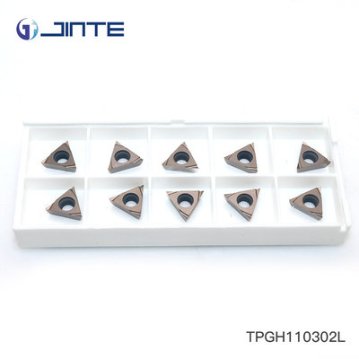 Stability Uncoated Boring Insert , Cermet Carbide Lathe Inserts TPGH110302L