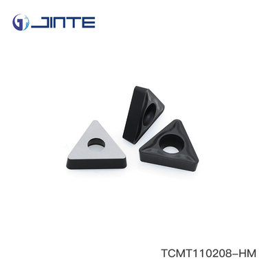 Tungsten Carbide Tool Inserts , Triangle Carbide Insert Turning Tools TCMT110208 - HM