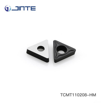 Tungsten Carbide Tool Inserts , Triangle Carbide Insert Turning Tools TCMT110208 - HM