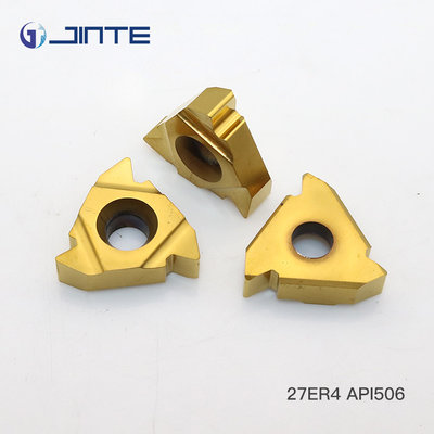 27ER4 API506 Carbide Threading Inserts For Oil Pipe Turning Machining