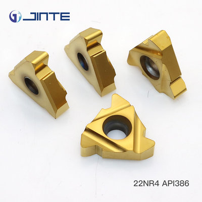 High Precision CNC Internal Threading Inserts 22IR 4 API386 New Nano - PVD Coating