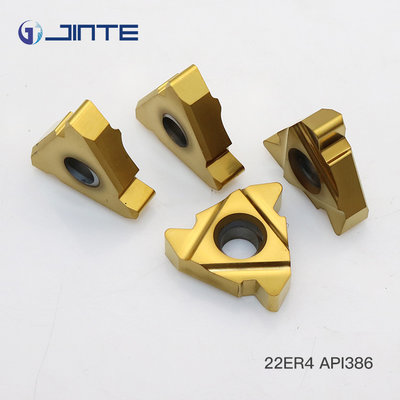 Perfect Cutting Edge Carbide Threading Inserts For Oil Pipe Machining 22ER 4 API386
