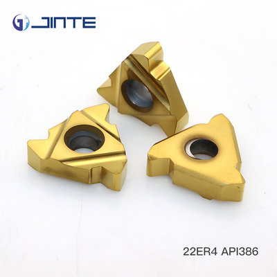 Perfect Cutting Edge Carbide Threading Inserts For Oil Pipe Machining 22ER 4 API386