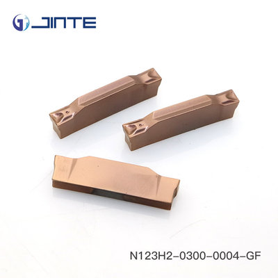 High Performance Parting And Grooving Inserts 3mm Cutting Width N123G2-0300-0002-GF