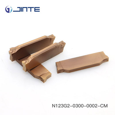 HRC90 Hardness CNC Carbide Grooving Tools Insert N123G2-0300-0002-CM