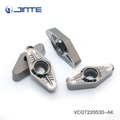 Uncoated Carbide Inserts For Aluminum , Carbide Insert Lathe Tools VCGT 220530