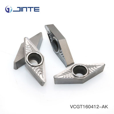 VCGT 160412 Tungsten Carbide Inserts For Aluminum Tube ISO 9001 Standard