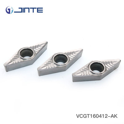 VCGT 160412 Tungsten Carbide Inserts For Aluminum Tube ISO 9001 Standard