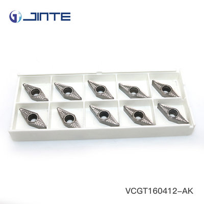 VCGT 160412 Tungsten Carbide Inserts For Aluminum Tube ISO 9001 Standard