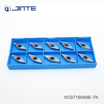 CNC Turning Tool Inserts , VCGT 160408 Carbide Cutting Inserts For Aluminum