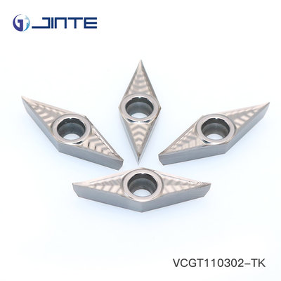 CNC Turning Carbide Inserts For Aluminum Low Cutting Resistance VCGT 110302