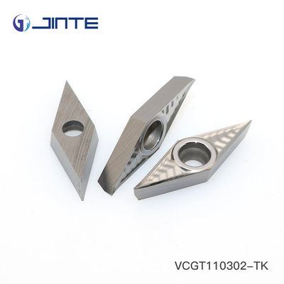 CNC Turning Carbide Inserts For Aluminum Low Cutting Resistance VCGT 110302