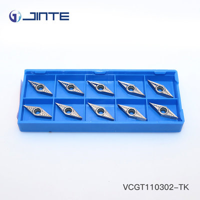 CNC Turning Carbide Inserts For Aluminum Low Cutting Resistance VCGT 110302