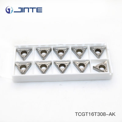 Triangle Carbide Inserts For Aluminum Tungsten Carbide Cutting Tools TCGT 16T308